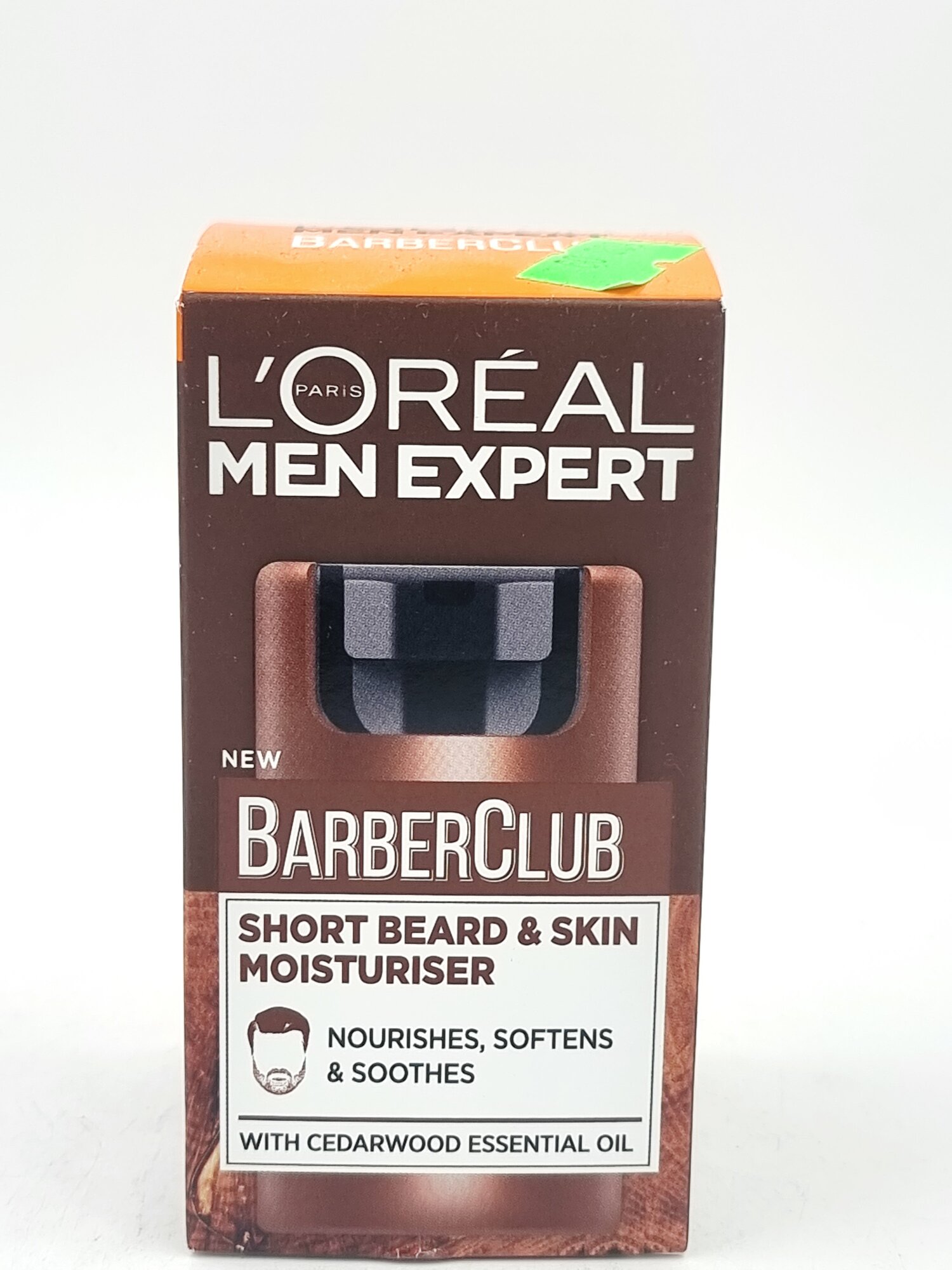 L'Oreal Paris Expert Увлажняющий крем Barber Club для короткой бороды и лица с маслом кедра 50 мл (Франция)