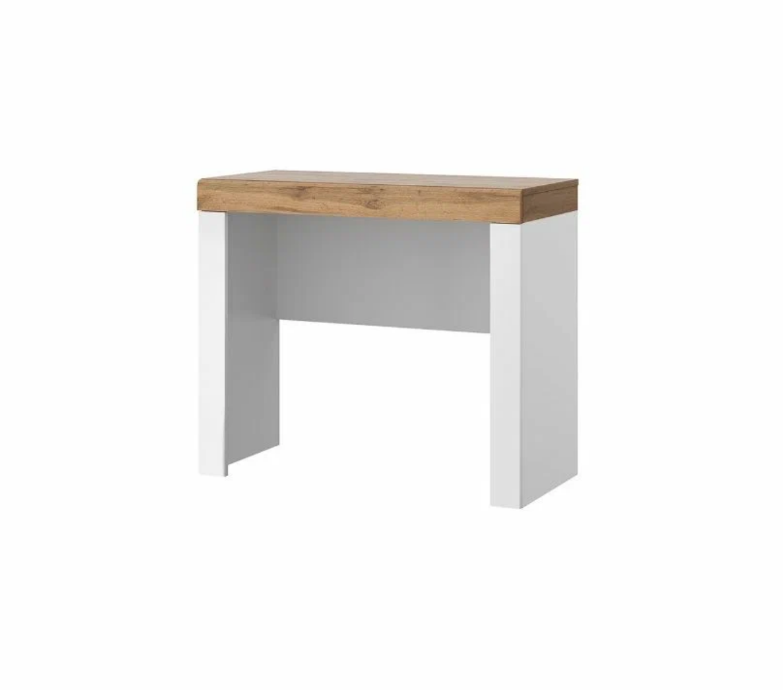 Стол туалетный Anrex Taurus 1S, 90 x 77 x 42.1 см, цвет: белый глянец/дуб вотан