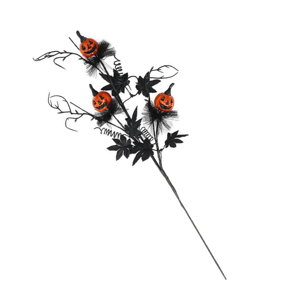 Хэллоуин Черный Ужас Тыква С Вырезанным Букетом Украшения Для Вечеринки