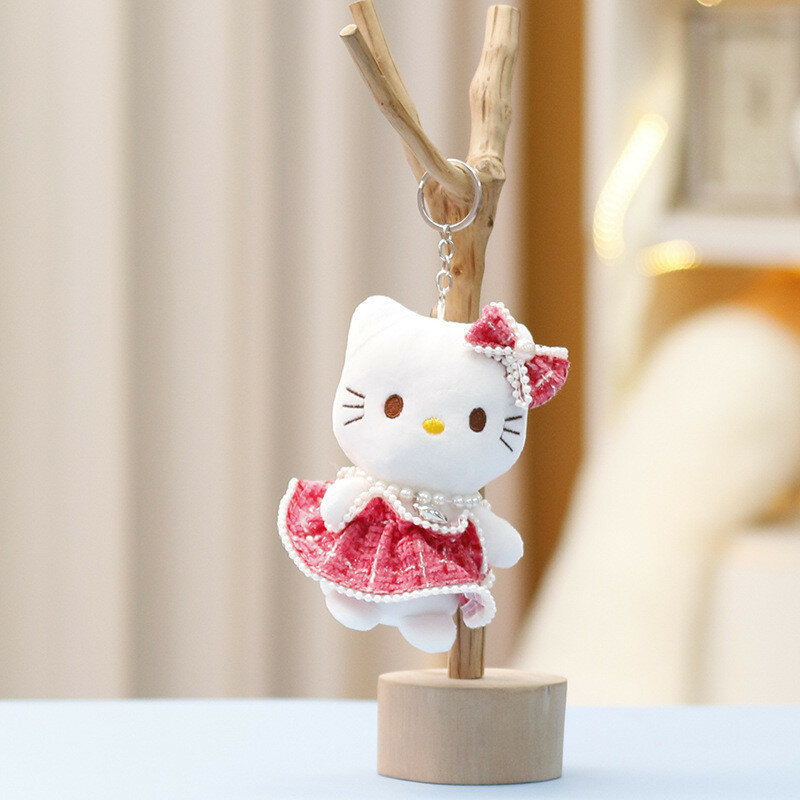 Коллекционная мягкая игрушка брелок с экологическими материалами для украшения сумок и детей красный