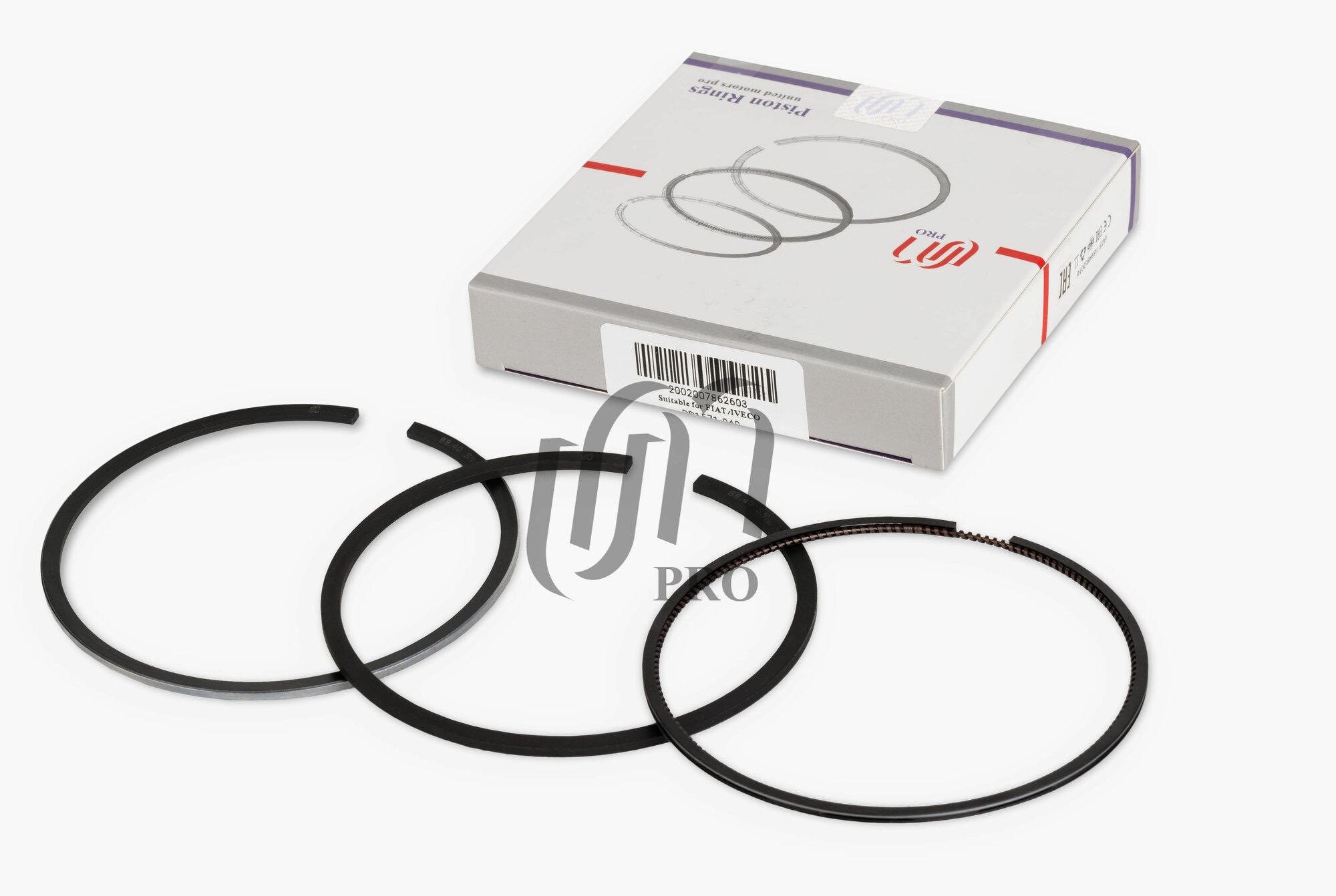 Комплект поршневых колец 0.40 Fiat/Iveco F1AE0481 d88.0 +0.40мм 2.5-2.0-2.5 на 1 цил. UM, UNITED MOTORS PR1571040