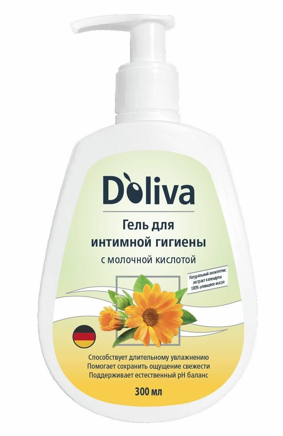 Гель для интимной гигиены Doliva увлажняющий, смягчающий, 300 мл (801010102)