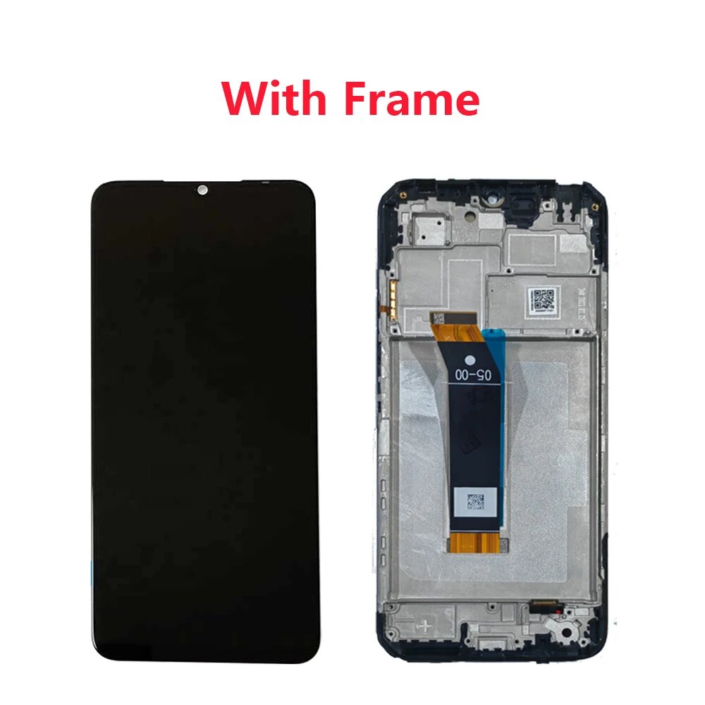 Дисплей Pantalla для Xiaomi Poco M4 5G ЖК-дисплей с рамкой 22041219PG сенсорный экран дигитайзер в сборе запасные части для ремонта LCD With Frame