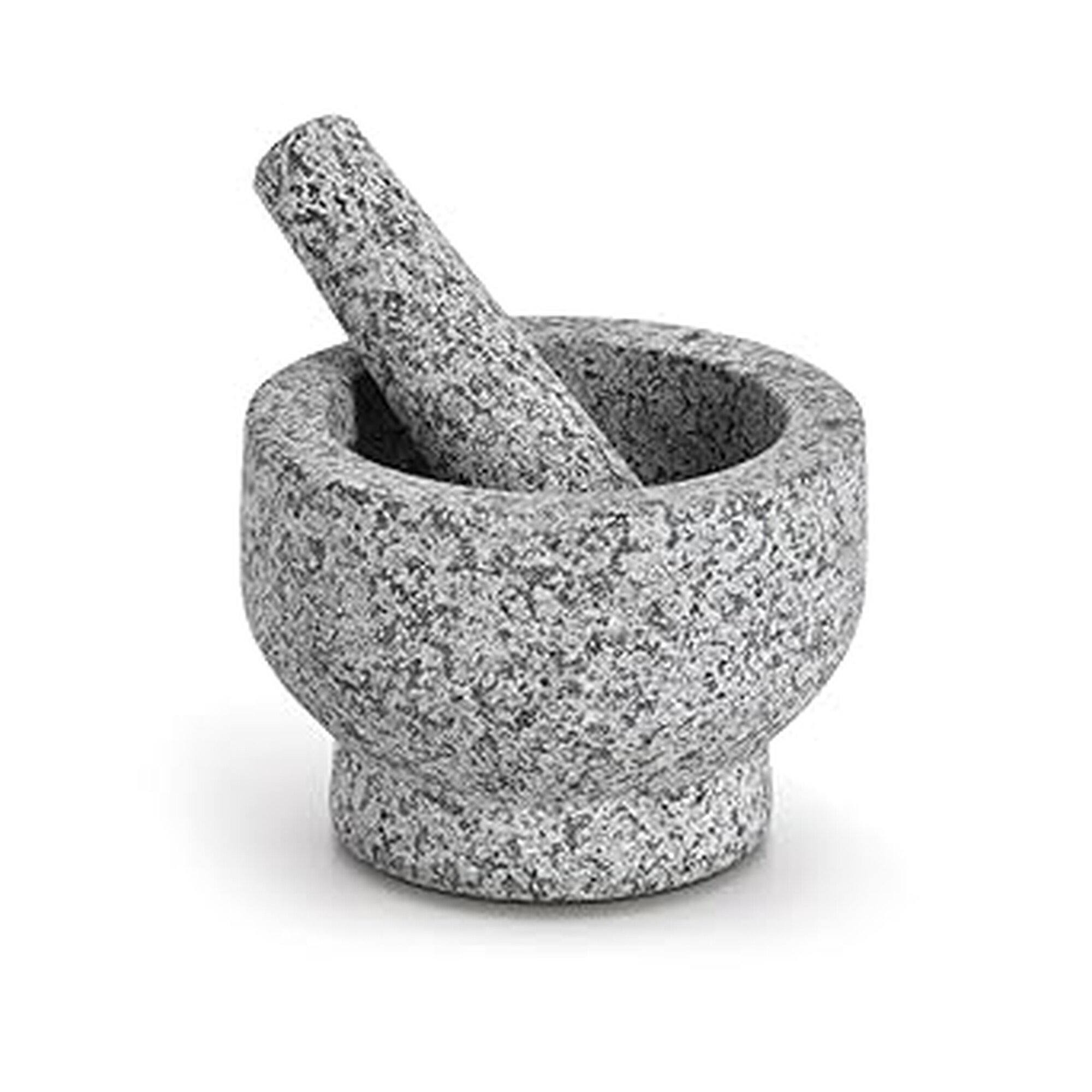 Ступка с пестиком Zeller 24523, натуральный гранит, цвет серый