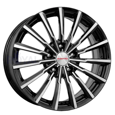 Литой колесный диск K&K Акцент-оригинал (КС641) 5,5x14/4x100 ET46 D54,1 Алмаз черный