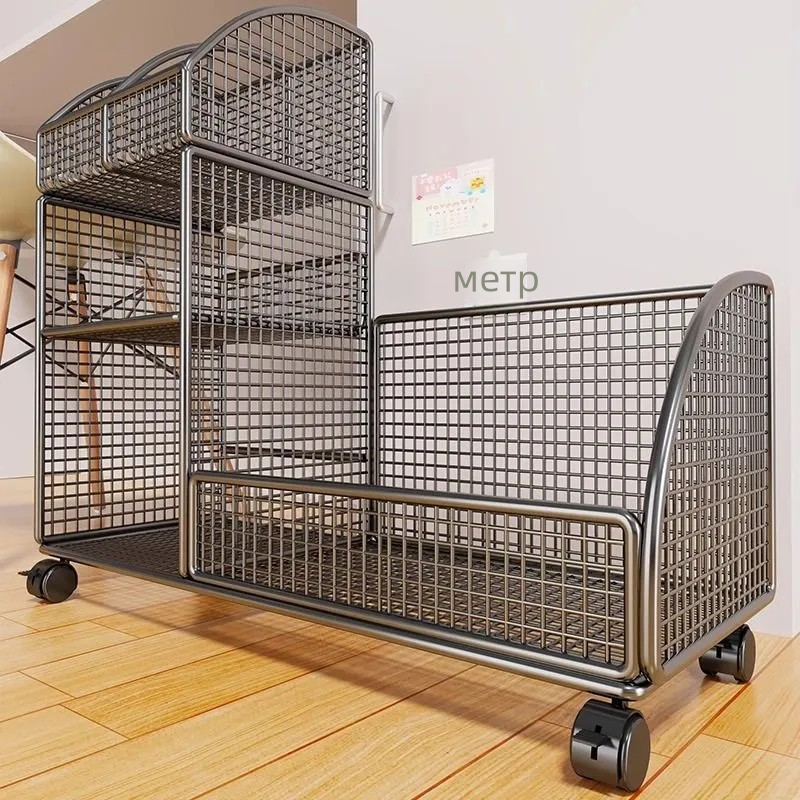 Книжная полка "Мобильный Органайзер", с колесами и вращением, для хранения, под столом