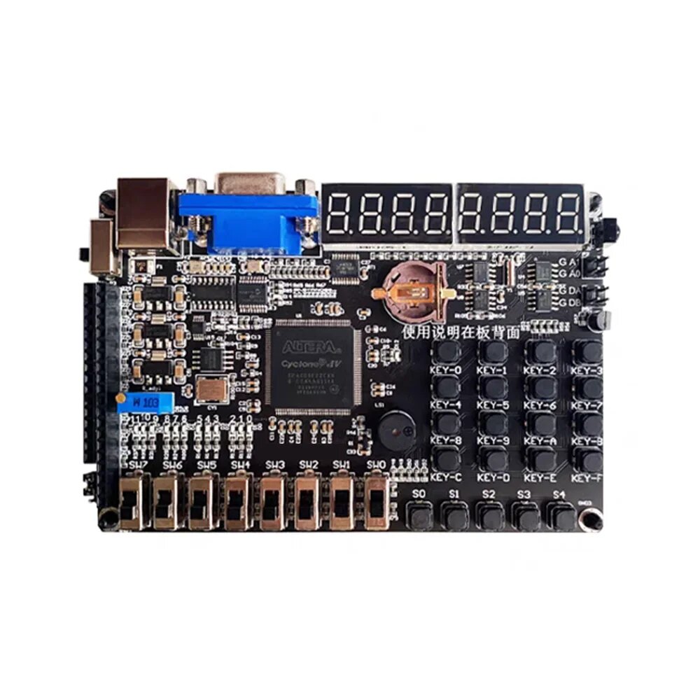 Обучающая плата EDA FPGA DEMO Altera EP4CE6, плата разработки печатной платы с USB Blaster JTag TTL VGA DAC ADC, клавиатура, датчик температуры