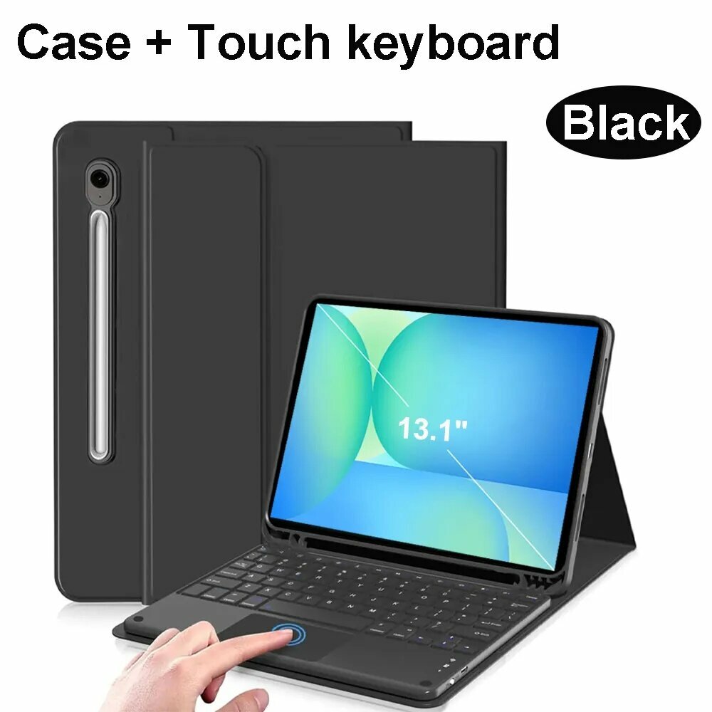 Чехол для Samsung Galaxy Tab S10 FE Plus 13,1 дюймов, Bluetooth-клавиатура с русской клавиатурой для Samsung Tab S10 FE+ 13,1 SMX620/626B