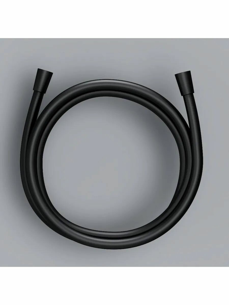 Душевой шланг AM.PM, монолитный, 150 см, цвет черный матовый, пластик PVC