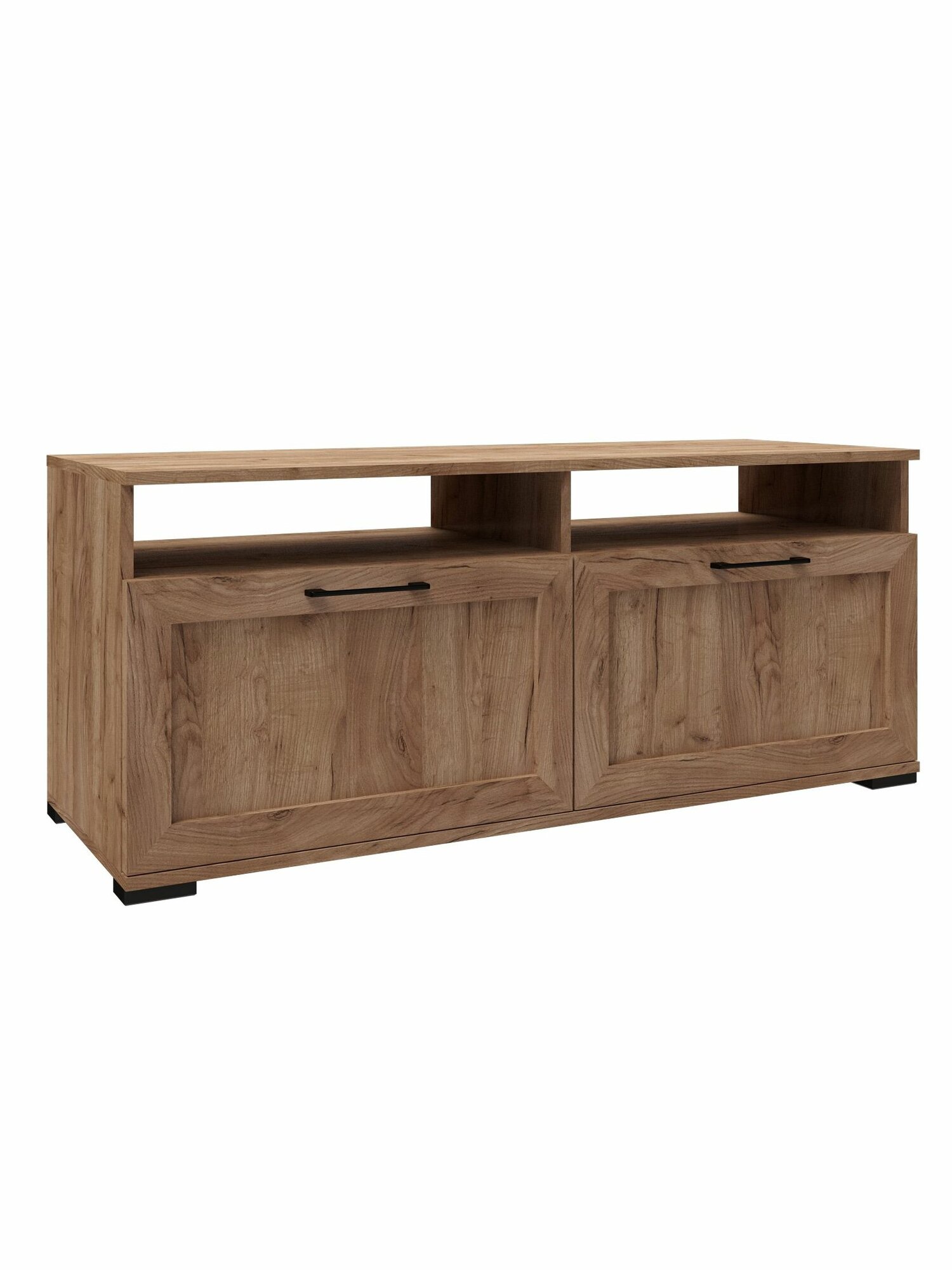 Тумба под ТВ 126х53х45, со створками, дуб крафт табачный, 1 шт.