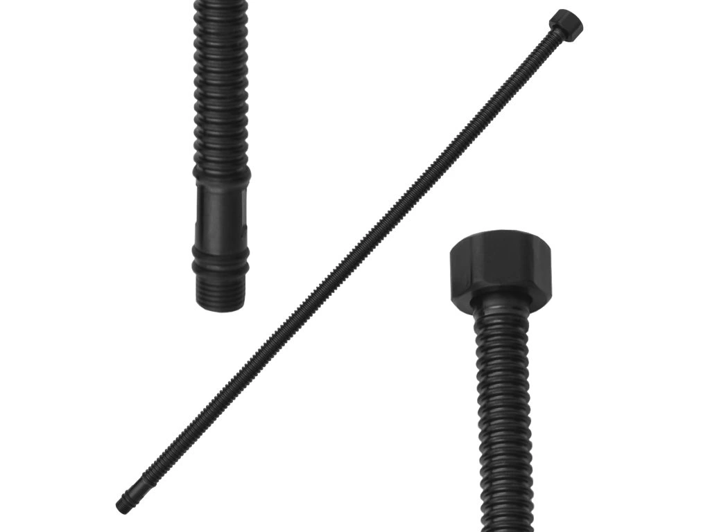 Гибкая подводка смесителя RAV Slezak, M10x1 x G1/2", длина 35см, cильфоновая стальная, 1шт, чёрный матовый IT0012CMAT