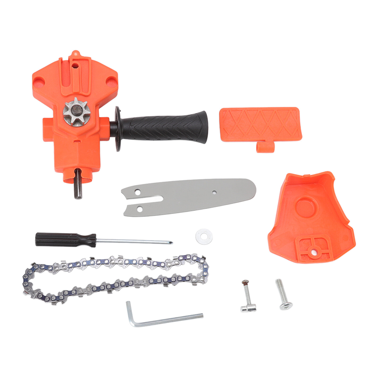 4 -дюймовая мини -тренировка к цепной пировой адаптере Простые портативные электрические сековые сети Стальные цепные сети аксессуары для электрической тренировки