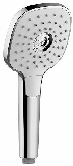 Душевая лейка IDDIS Sena SEN3F00i18 3 режима, лейка для душа, хром, белая, глянцевая, квадратная