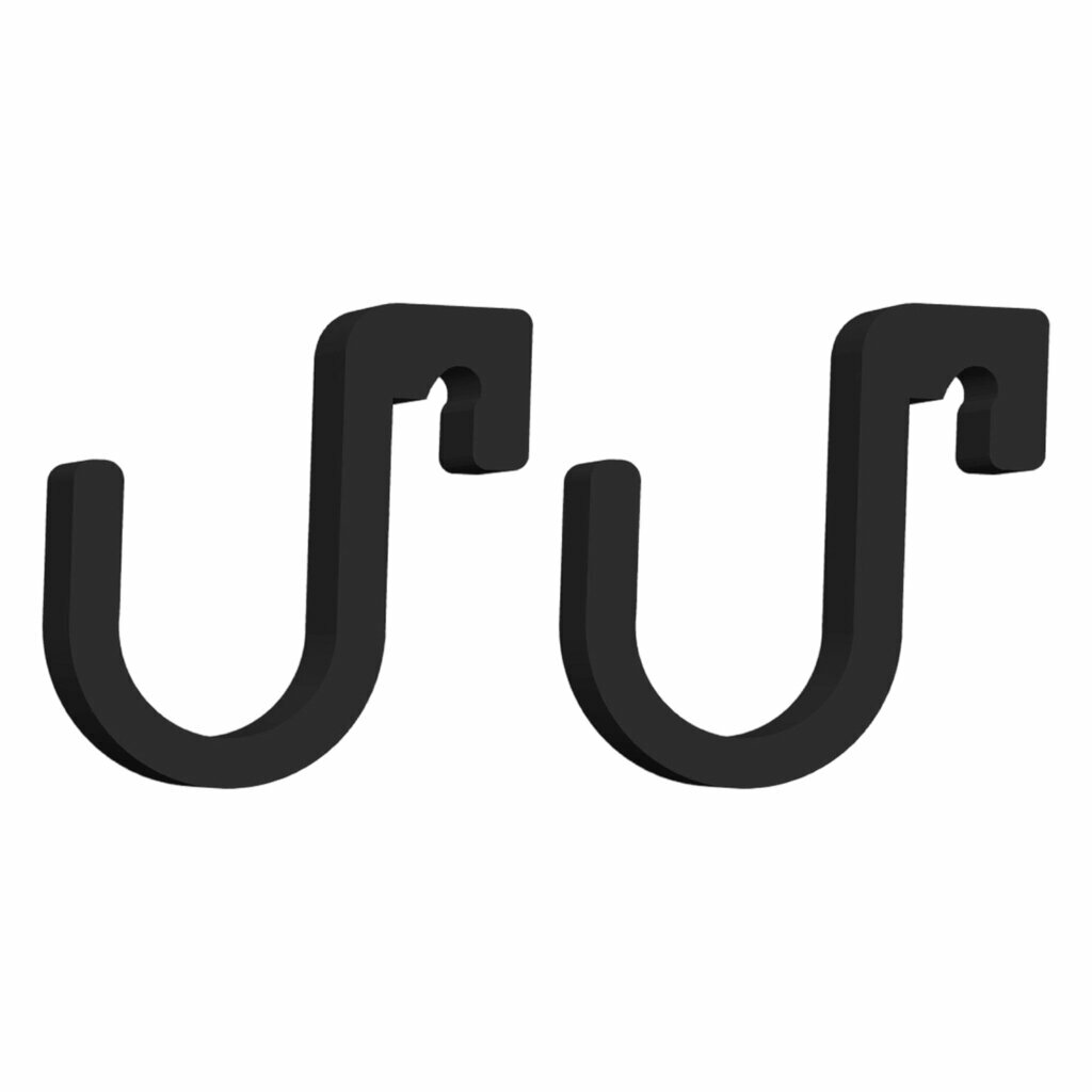 Упаковка из 2 штук, крючок для автомобильного зонтика-маленький-черный