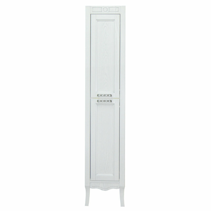 Пенал Azario CAROLINA CS00068639, 40x200x34 см, универсальный, МДФ, ЛДСП, серебро