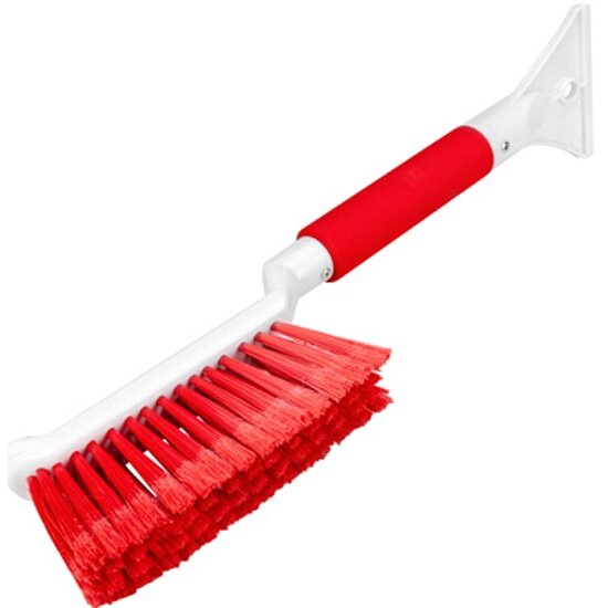 Щетка для снега ТМ Skyway SKYWAY 41см со скребком, мягкая щетина, ручка soft touch