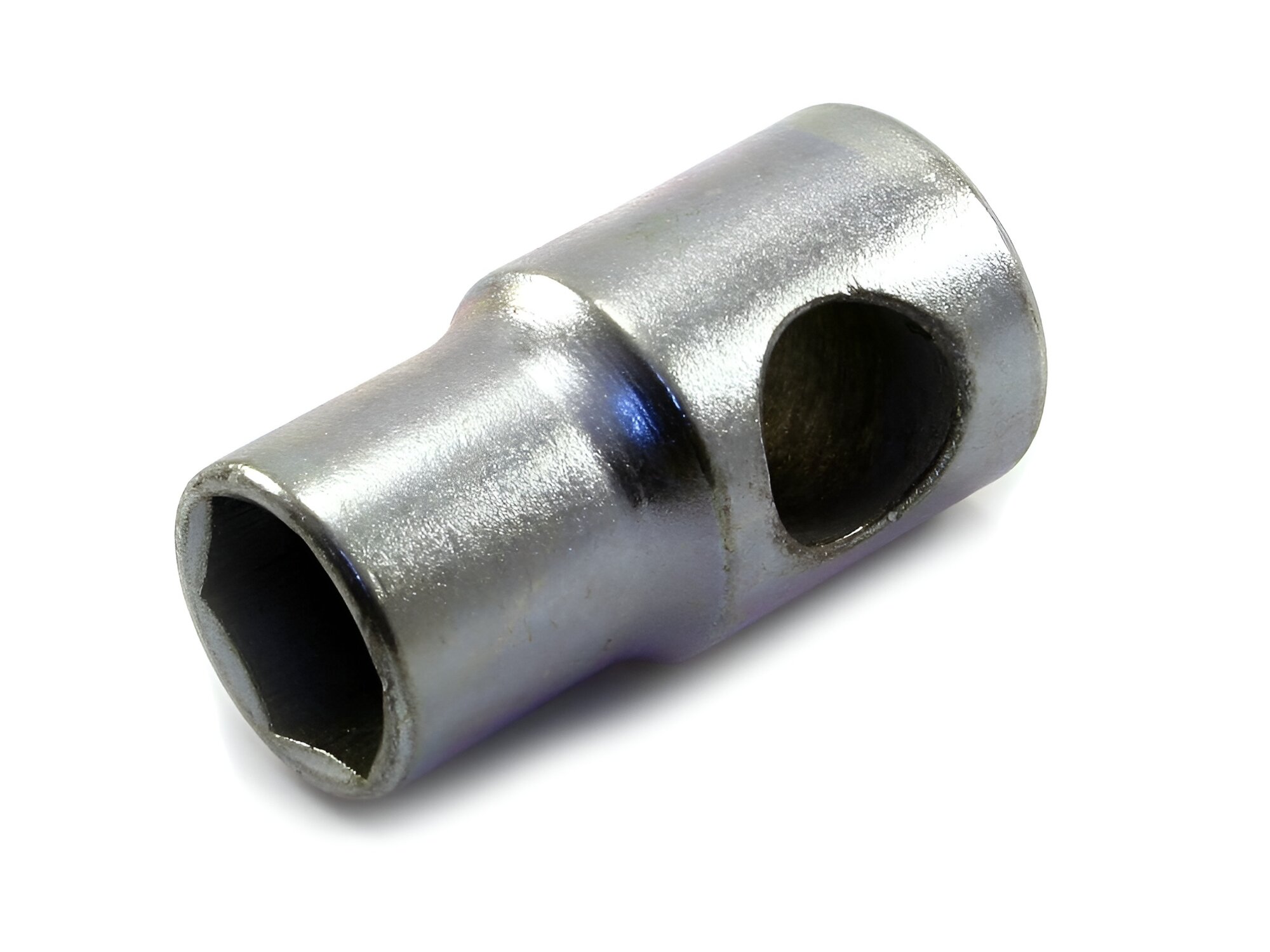 Головка торцевая HORTZ 19, высокая, под вороток, хромированная