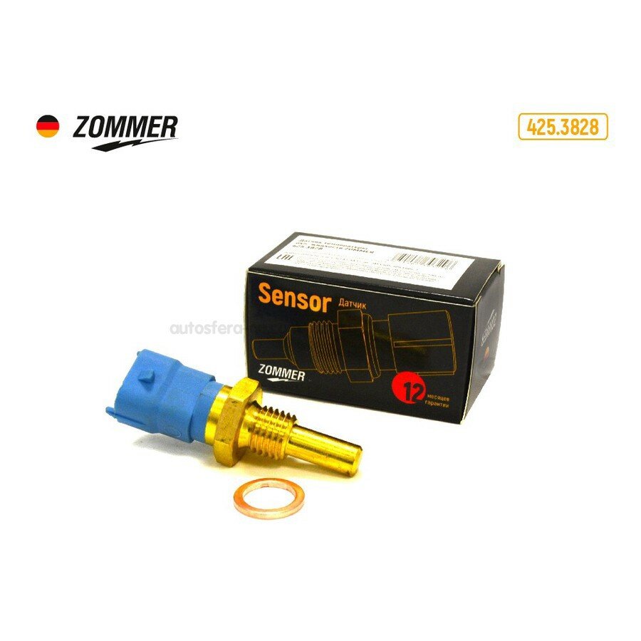 ZOMMER 4253828 датчик указателя температуры ОХЛ. Жидкости ДВ. 405, 409 ЕВРО-3