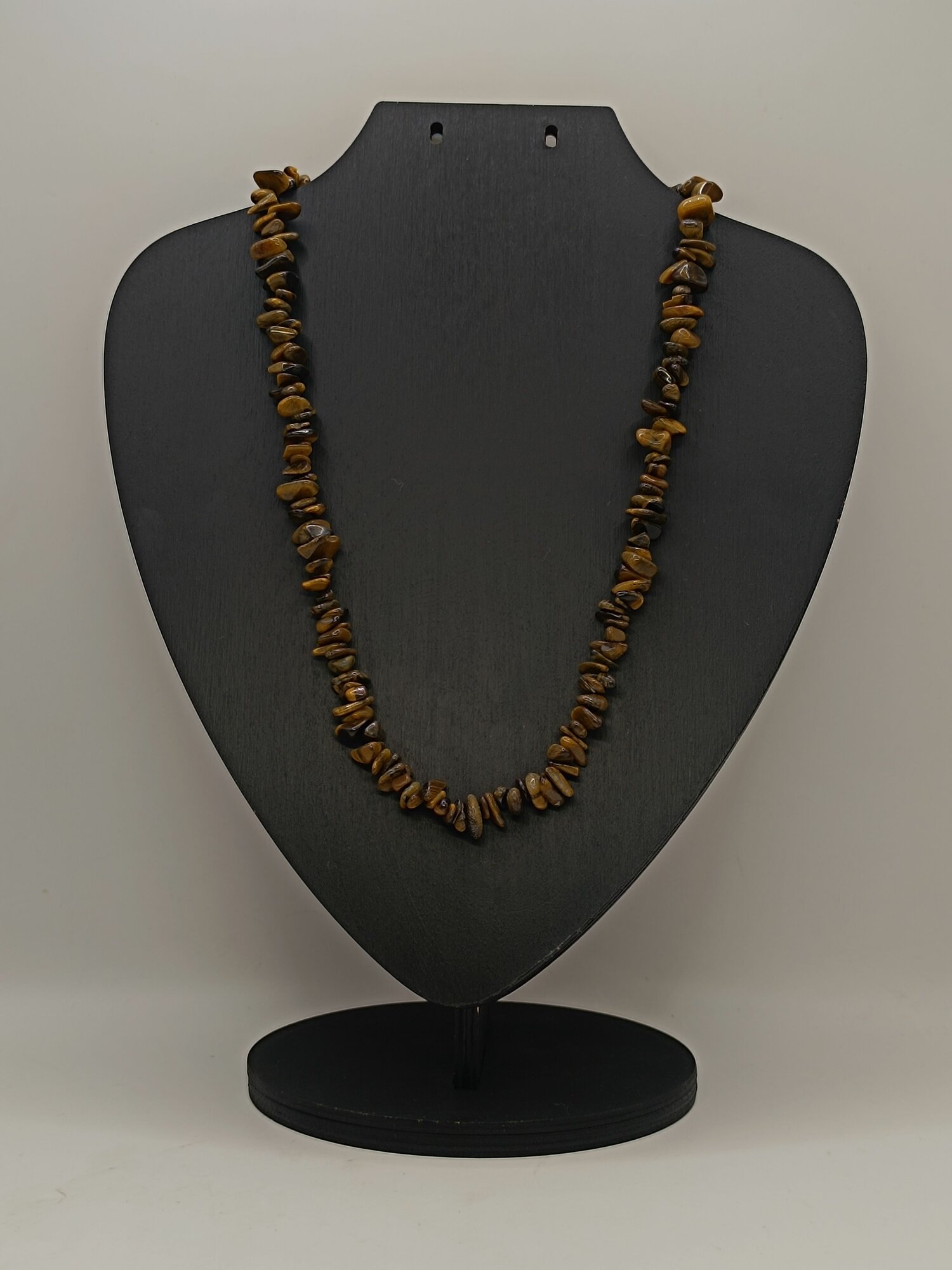 Винтажные бусы, тигровый глаз, длина 48 см.