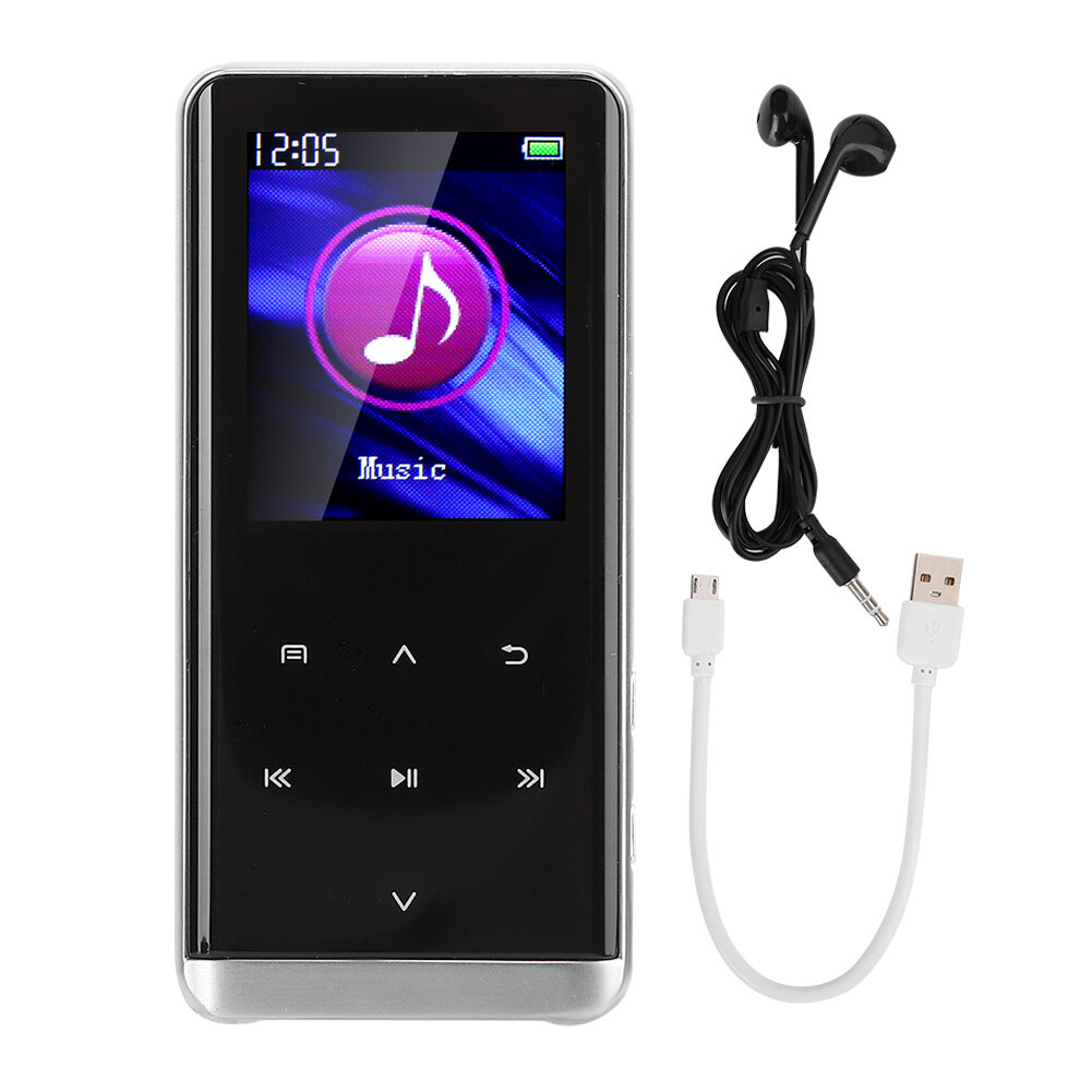 MP3-плеер Bluetooth 16 ГБ, мини-MP4-медиаплеер с FM-радио, портативное аудиоустройство с динамиком HIFI Sound