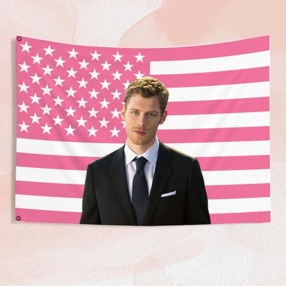 Флаг Klaus Mikaelson розовый 35x59in(90x150cm)