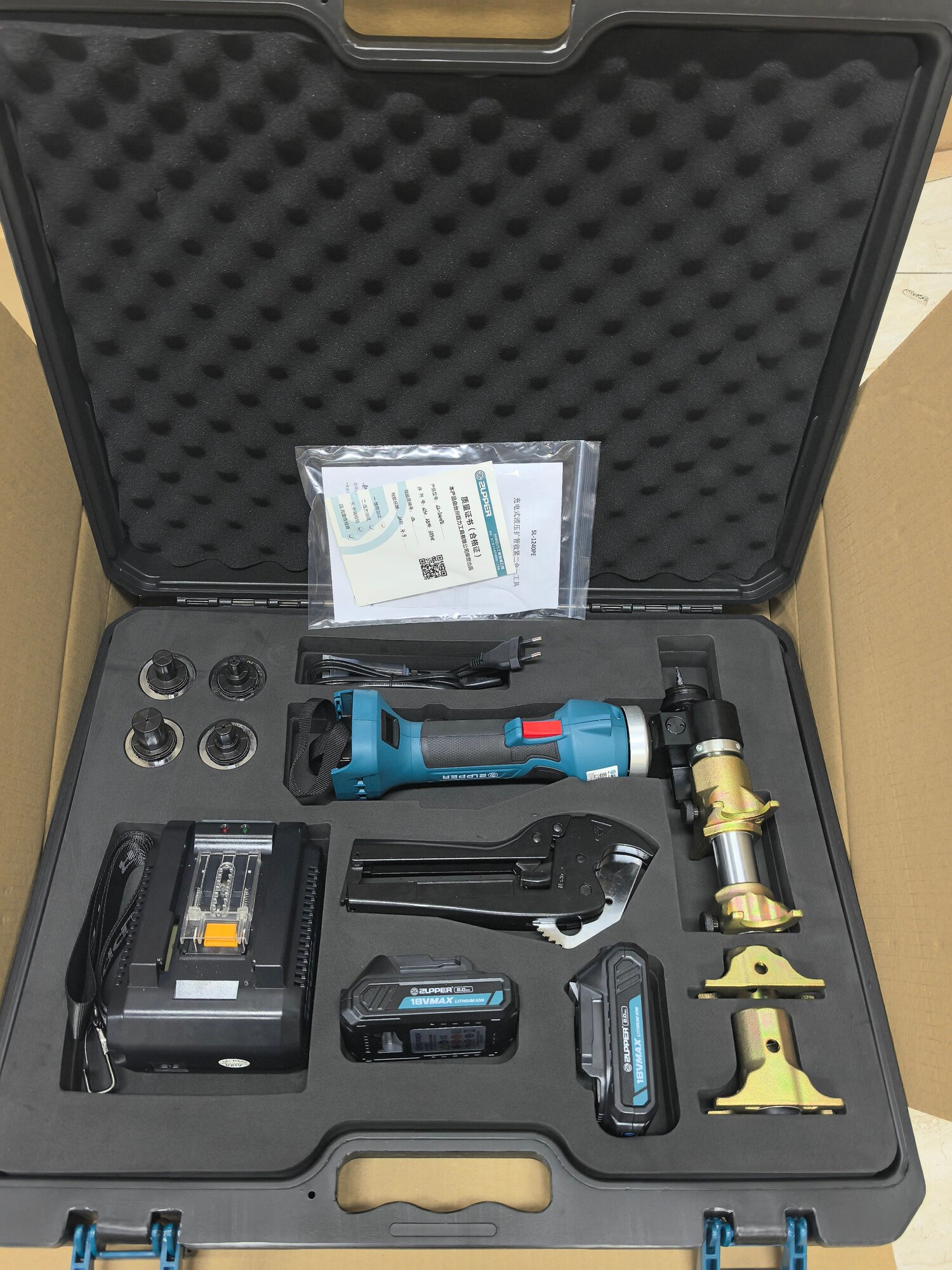 Пресс аксиальный аккумуляторный SL-1240PE Комбинация расширения и скольжения металлических труб PEX