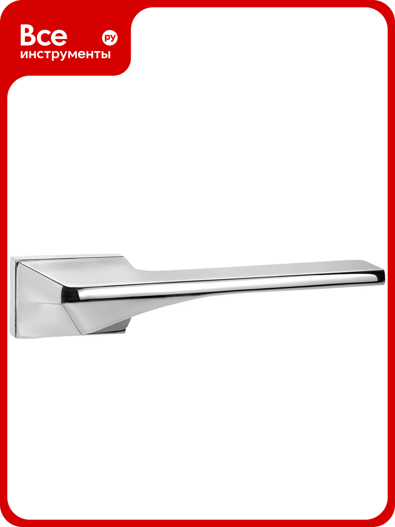 Раздельная ручка PUNTO K. QSL52. GERMES CP-8 хром 46581, для установки в межкомнатные