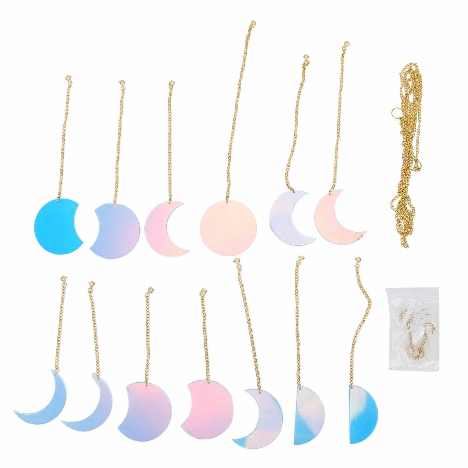 Настенный декор, 13 шт, фаза луны, подвесные украшения для спальни и детской