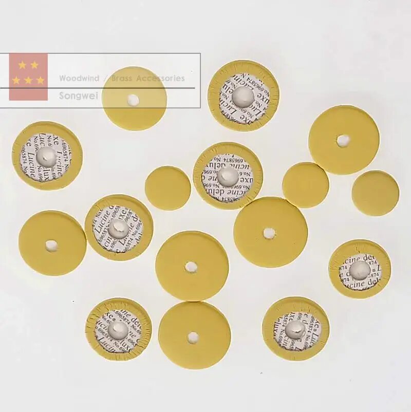 Набор из 80 подушечек для флейты Shuangming из натуральной кожи