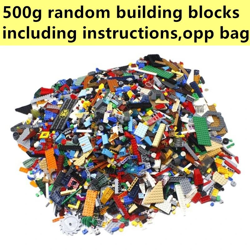 Конструктор из блоков 500g Random, с инструкцией