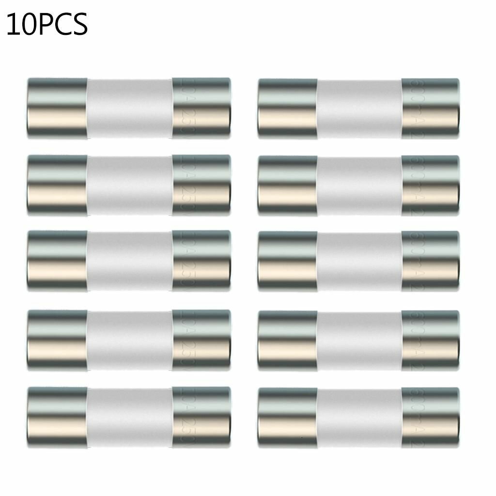1 комплект из 10 предметов, керамический предохранитель 3,5x10 мм- (5шт по 600 мА + 5шт по 10 А)