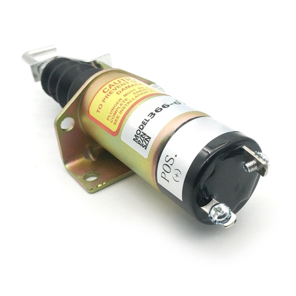 Соленоид отключения топлива 12V 24V 366-07197 366-07198 для генератора SK75-8
