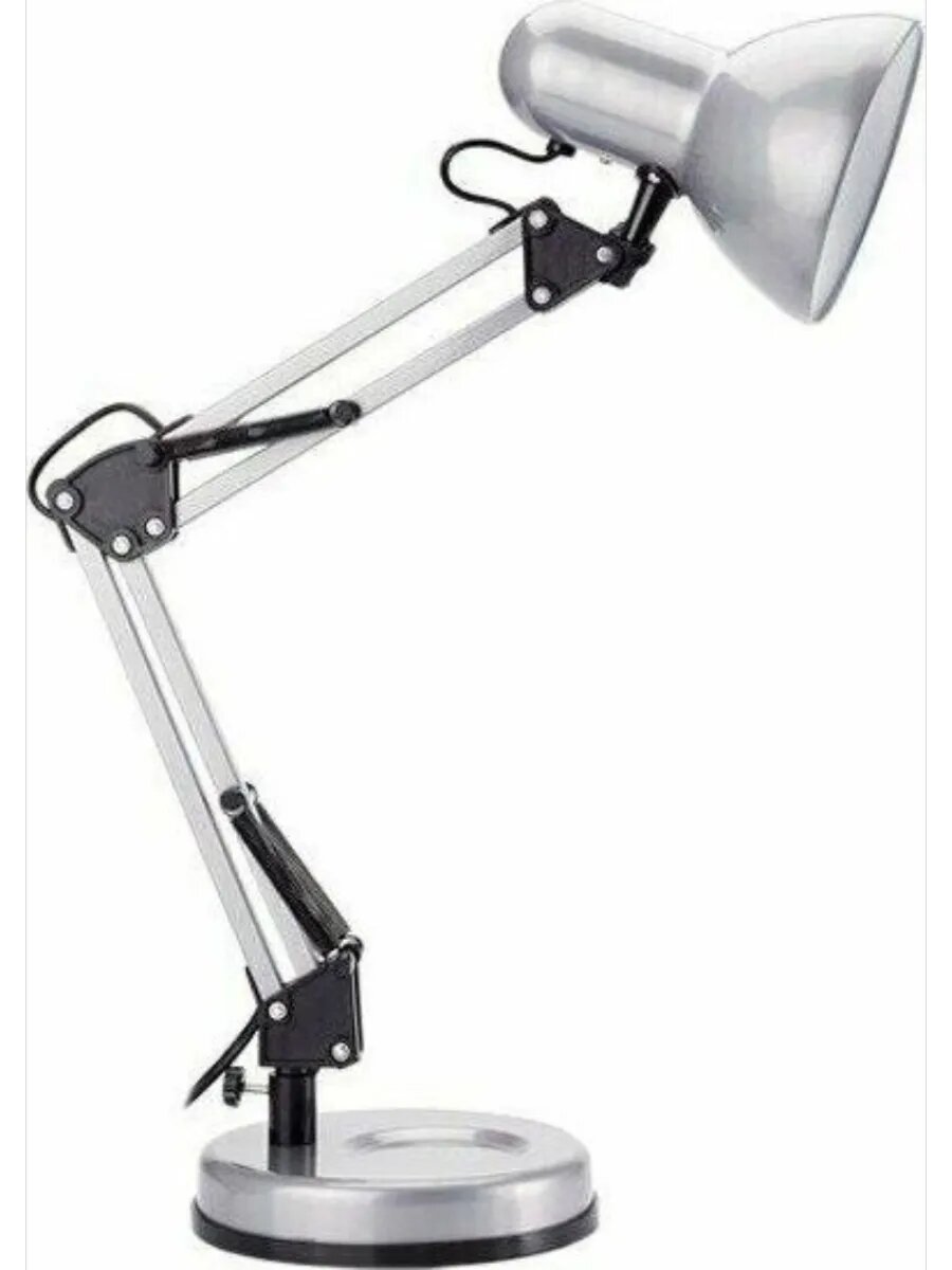 Светильник настольный (13641) KD-313 C03 серебро 40Вт