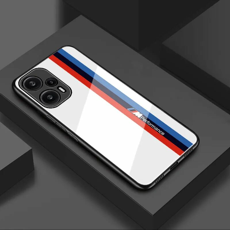 Подходит для Xiaomi Redmi Note 12 Turbo/Poco F5, Сяоми Редми Ноут 12 Турбо/Поко Ф5, защитный чехол из материала track glass, защитная оболочка смартфона + подарочное защитное стекло