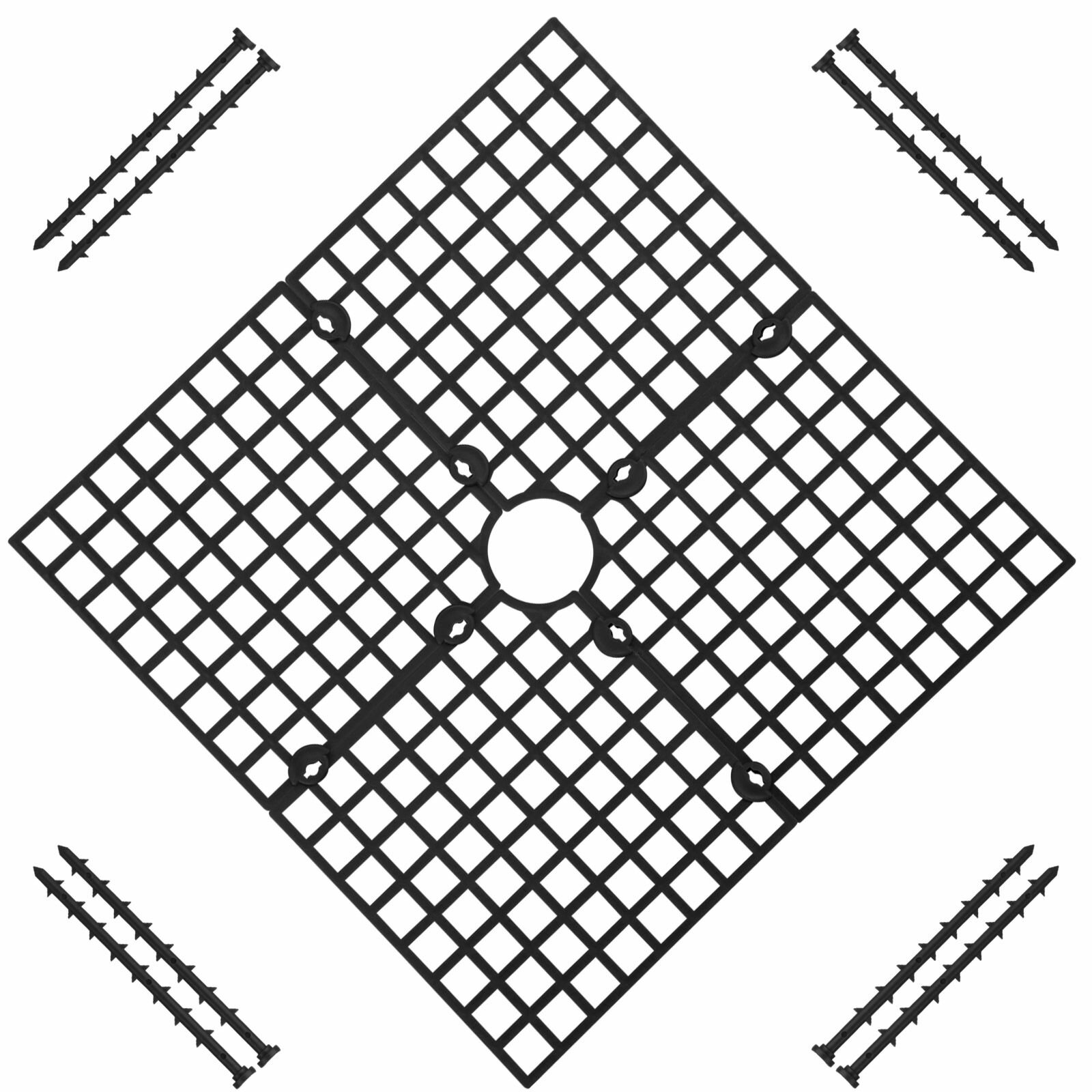 Ограждение для цветочных горшков в помещении, декоративная подставка для растений с широким основанием для балкона, патио и открытых пространств, 3 уровня