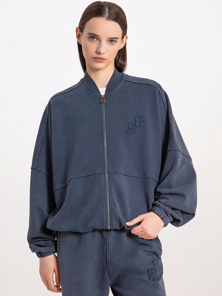Толстовка Washed French Terry Full Zip Hoodie