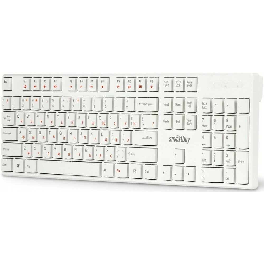 Клавиатура для компьютера (SBK-238U-W) ONE 238 USB, белый