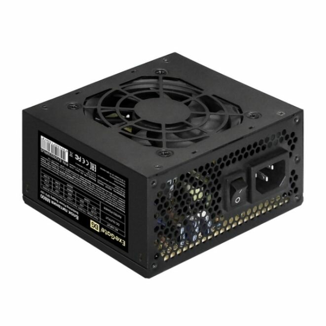 Блок питания EXEGATE M800 (EX292239RUS) черный - 800Вт, ATX 24-пин, 4 pin + 4 pin CPU, 3 SATA, 2 x 6+2 pin PCI-E