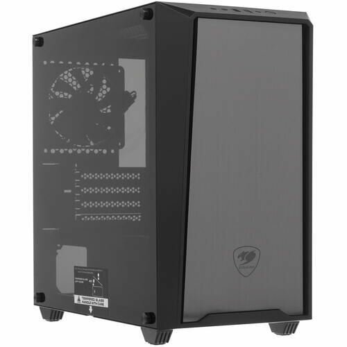 Компьютерный корпус Cougar MG130-G (385TM10.0002) черный - Mini-Tower, Micro-ATX, Mini-ITX, USB 2.0 Type-A, USB 3.2 Gen1 Type-A