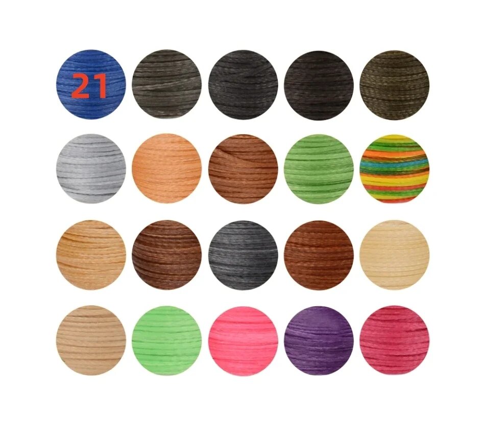 Вощеная нить для кожи Polyester CORD0001 0,8 мм 50 м