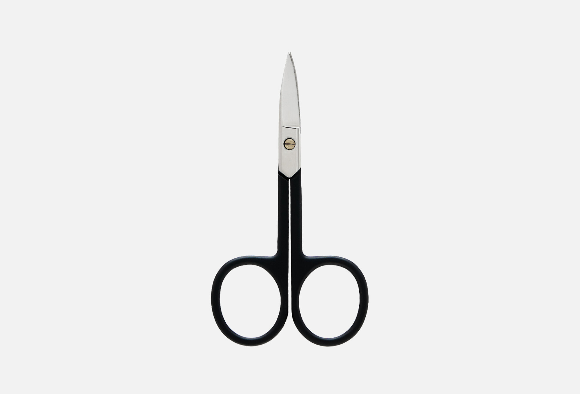 Ножницы для ногтей с изогнутымилезвиями и прорезиненными ручками BASICARE NAIL SCISSORS WITH RUBBER COATED FINGER RINGS -CURVED BLADES 50 г