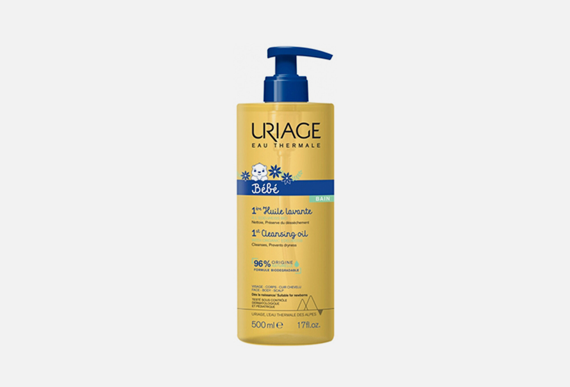 Первое очищающее пенящееся масло Флакон-помпа URIAGE 1st CLEANSING OIL 500 мл