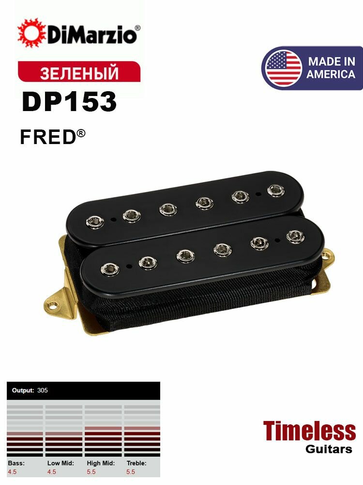 DiMarzio DP153 Fred Humbucker гитарный звукосниматель