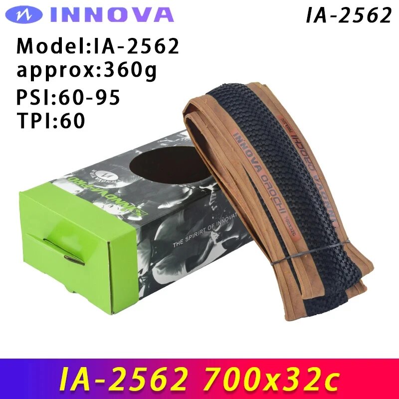 Шины INNOVA 700x32c/35c/38c для горного велосипеда 32C Brown Fold