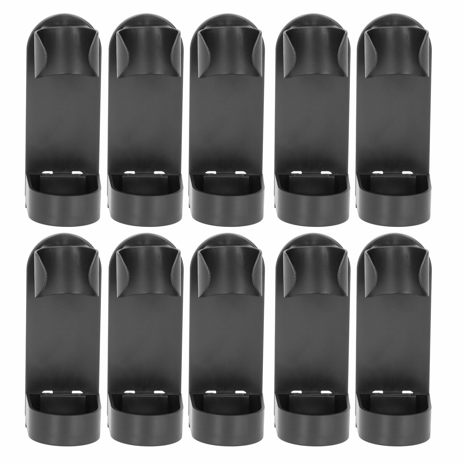 10 шт. настенные держатели для электрических зубных щеток, стеллаж для хранения, аксессуары для ванной комнаты, черный