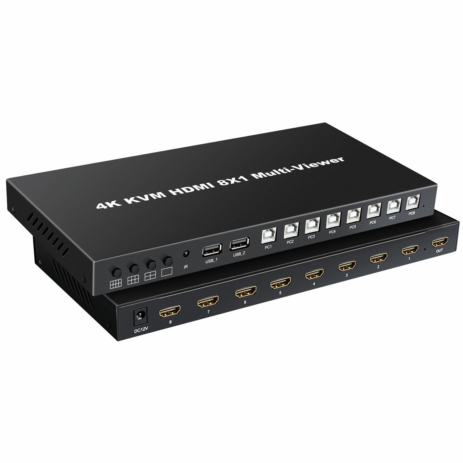 Разветвитель HDMI 8-в-1 с дистанционным управлением 4K 30 Гц