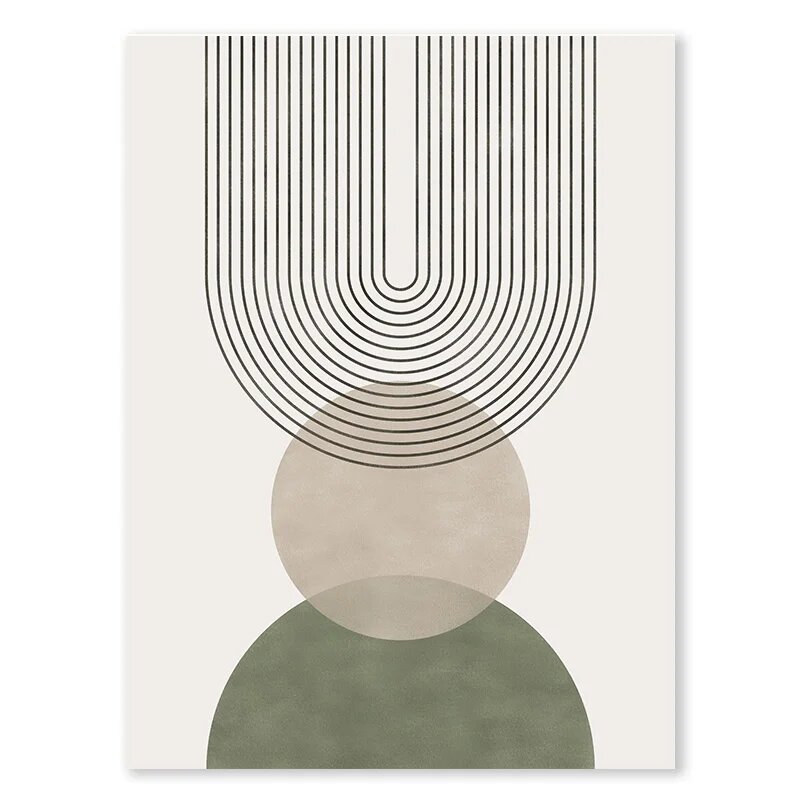 Настенный принт DHROOM "Богемный шалфей", зеленый