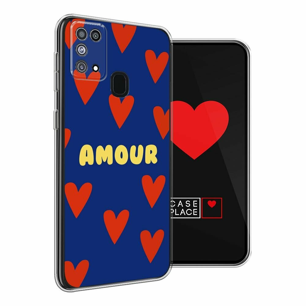 Чехол на Samsung Galaxy M31 / Самсунг Галакси М31 с принтом "Amour art - 14 февраля" — фото 1