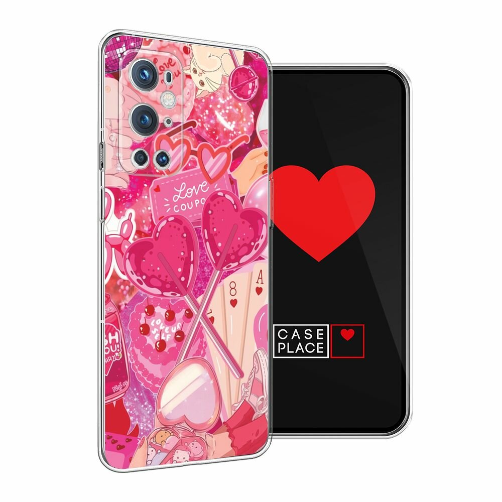 Чехол на OnePlus 9 Pro / ВанПлас 9 Про с принтом "Love coupon - 14 февраля" — фото 1