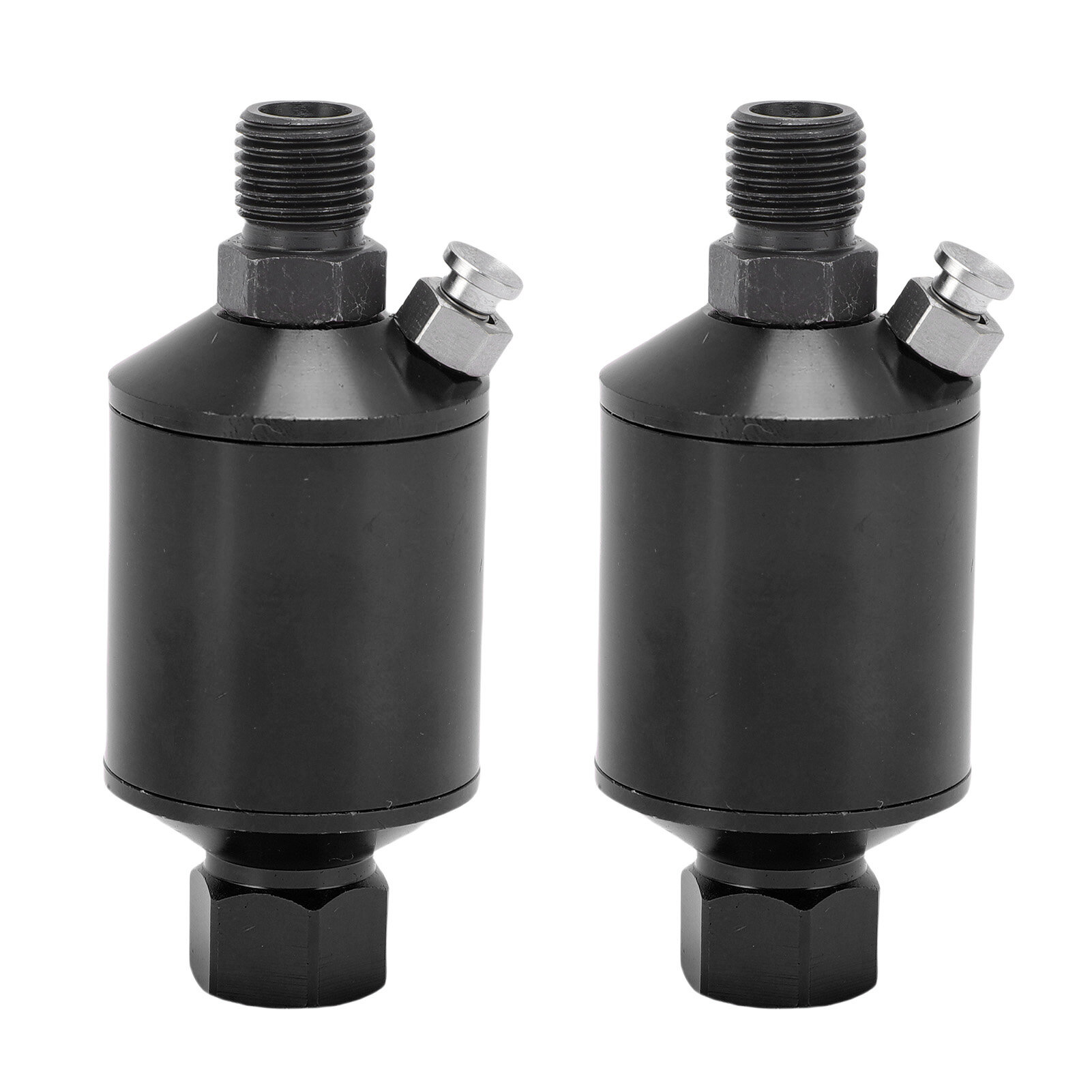 Шт. Фильтры для пневматического краскопульта, вход и выход 1/4 дюйма NPT, алюминиевый сплав, фильтр-водоотделитель для воздушного компрессора, черный.